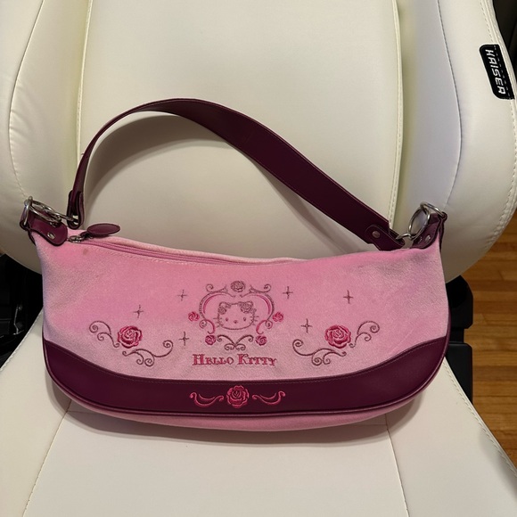 Hello Kitty | Bags | Hello Kitty Rare Vintage Velvet Velour Bag | Poshmark